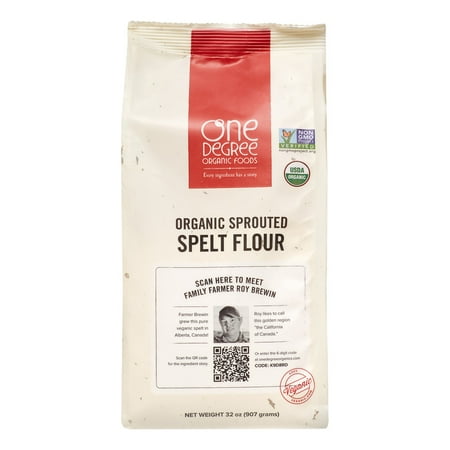One Degree Organic Sprouted Spelt Flour, 32 Oz - Walmart.com