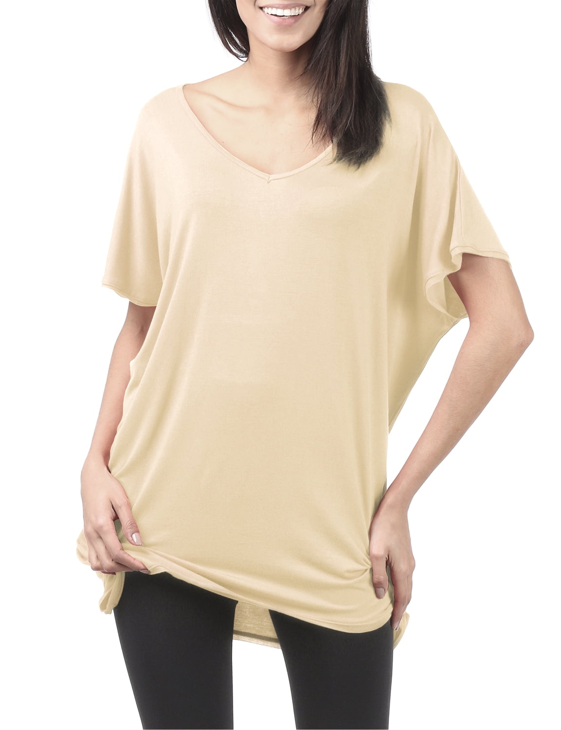 Thanth Women's Loose Fit Tunic Tops and Long Shirts with Plus Size ...