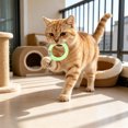 2026 Upgrade Mesh Donut Cat Chew Toy with Built-in Bell, Crinkle Sound ...