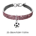 Adjustable Rhinestone Soccer Pet Necklace with Football Pendant ...