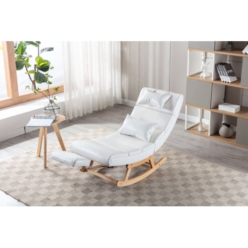 Modern Accent Rocking Chair, Upholstered Rocking Chair Glider Rocker ...