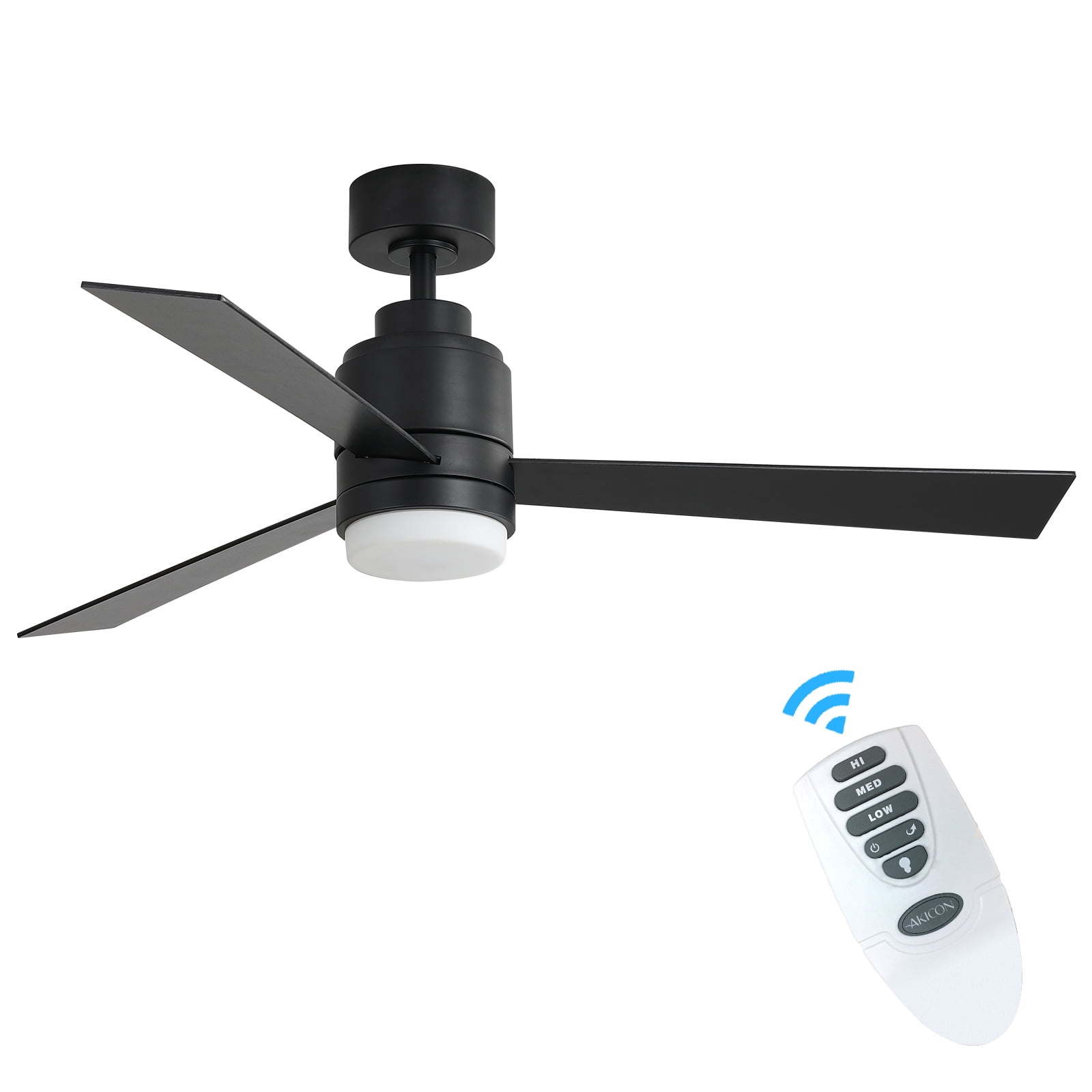 Ultra Quiet 52" Modern Ceiling Fan with Lights and Remote Control ...