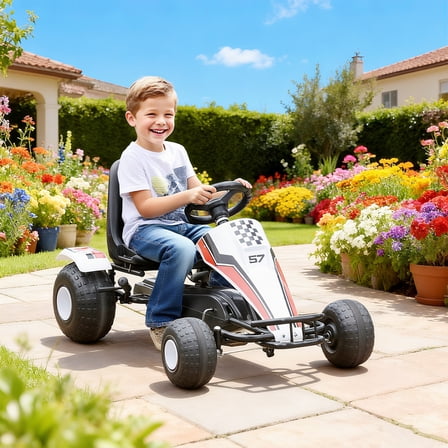 Nerf Pedal Cart with Attached Dual Blaster, for Boys and Girls, Ages 6 ...