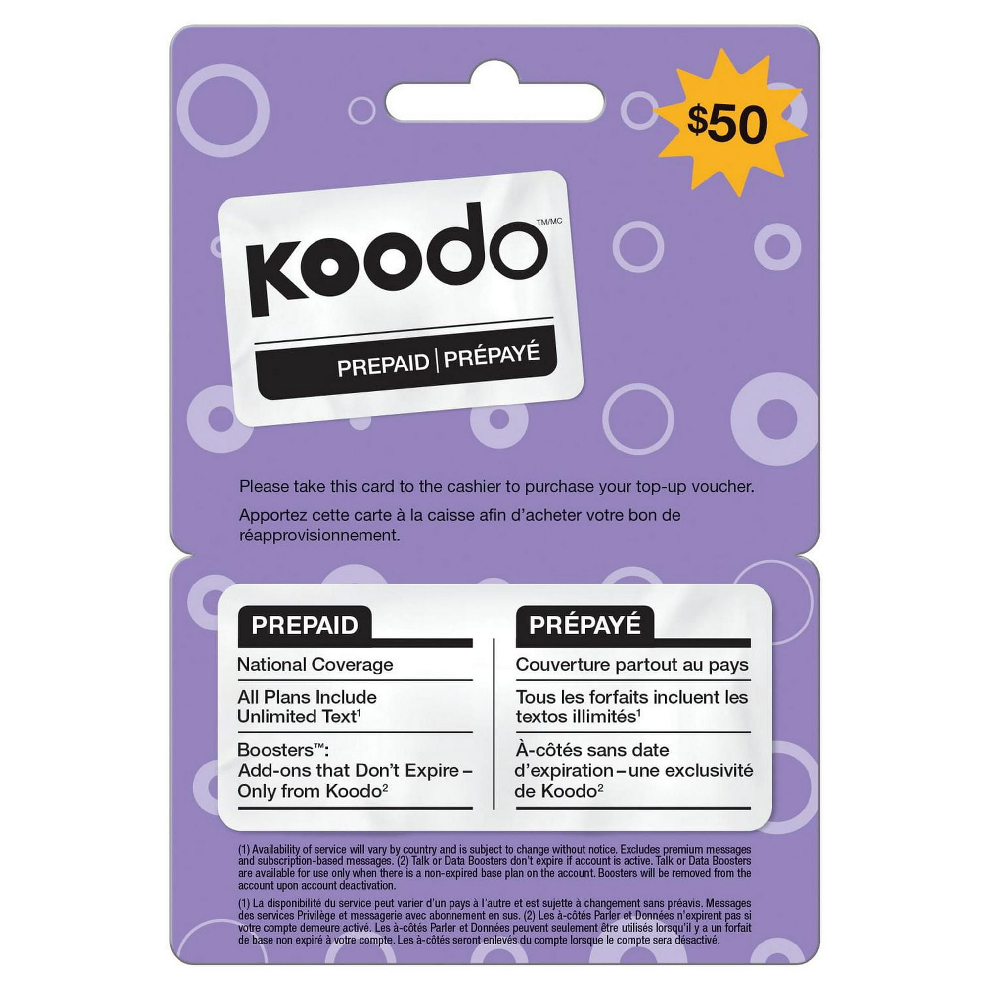 Click here for Koodo $50 prices