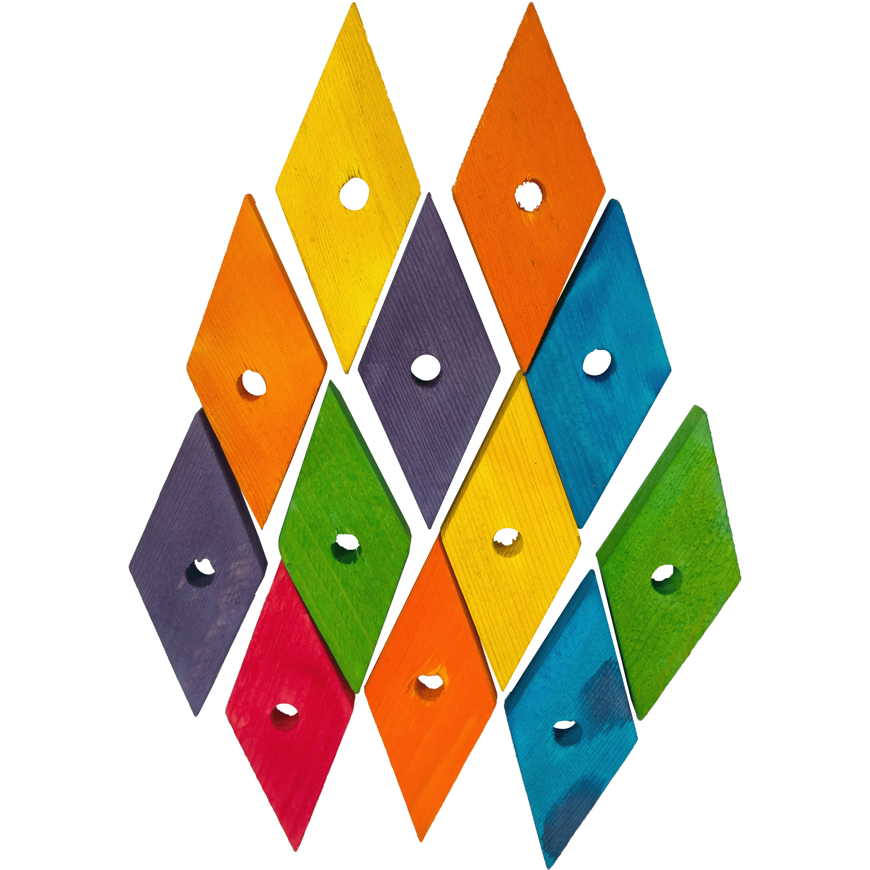 2166 Diamond Rainbow Chew Slats Pk12 Mandarin Bird Toys by M&M ...
