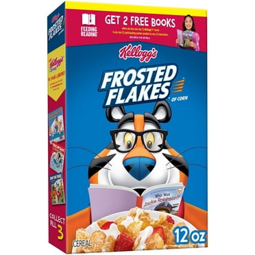 Kellogg's Frosted Flakes Strawberry Milkshake Breakfast Cereal, Family ...