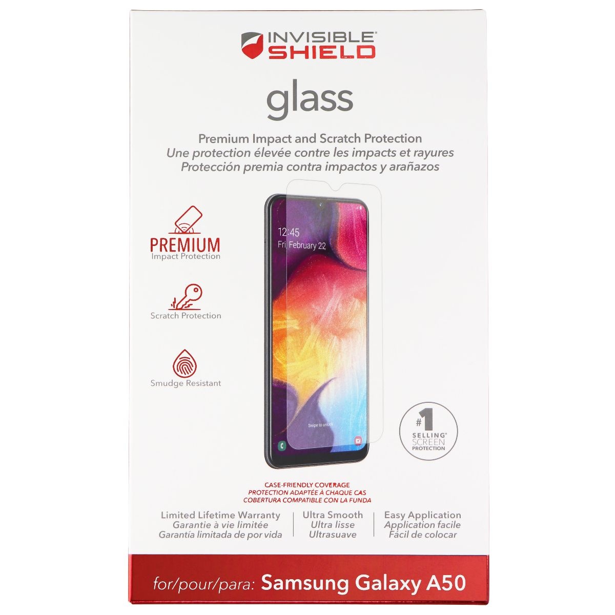 ZAGG Tempered Glass Screen Protector for Samsung Galaxy A50 - Clear ...