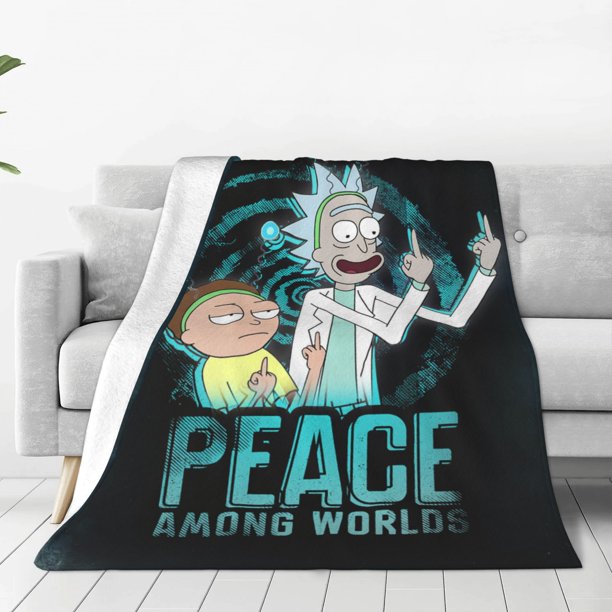 Rick and Morty Blanket Throw Bedding Room Decor Flannel Blankets for ...