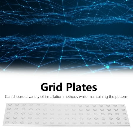 Peahefy 5 x 17 Holes Grid Plates,Aluminum Grid Plates Simple Mesh ...