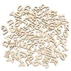 156Pcs Small Wooden Craft alphabet and letters Wood Cutouts with ...