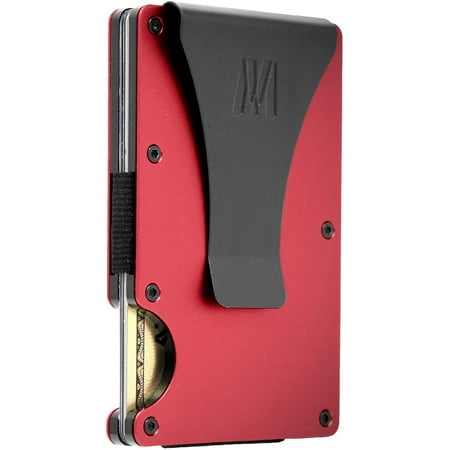 XICEN Slim Minimalist Front Pocket RFID Blocking Hard Metal Fiber ...