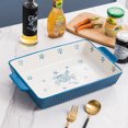 Wisenvoy, Casserole Dish Baking Dish, 13x9, Blue Ceramic Bakeware ...