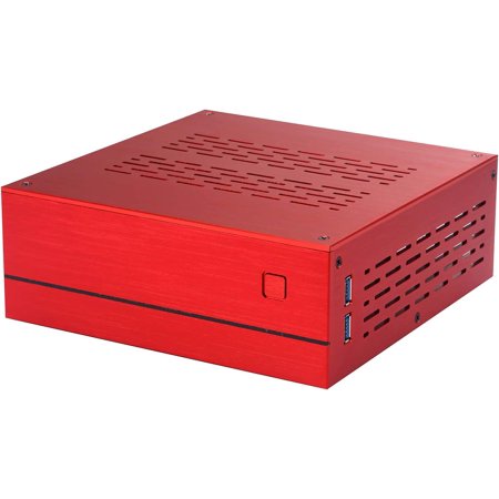 A01 Aluminum Mini-ITX HTPC Desktop Computer Chis (Red Aluminum ...