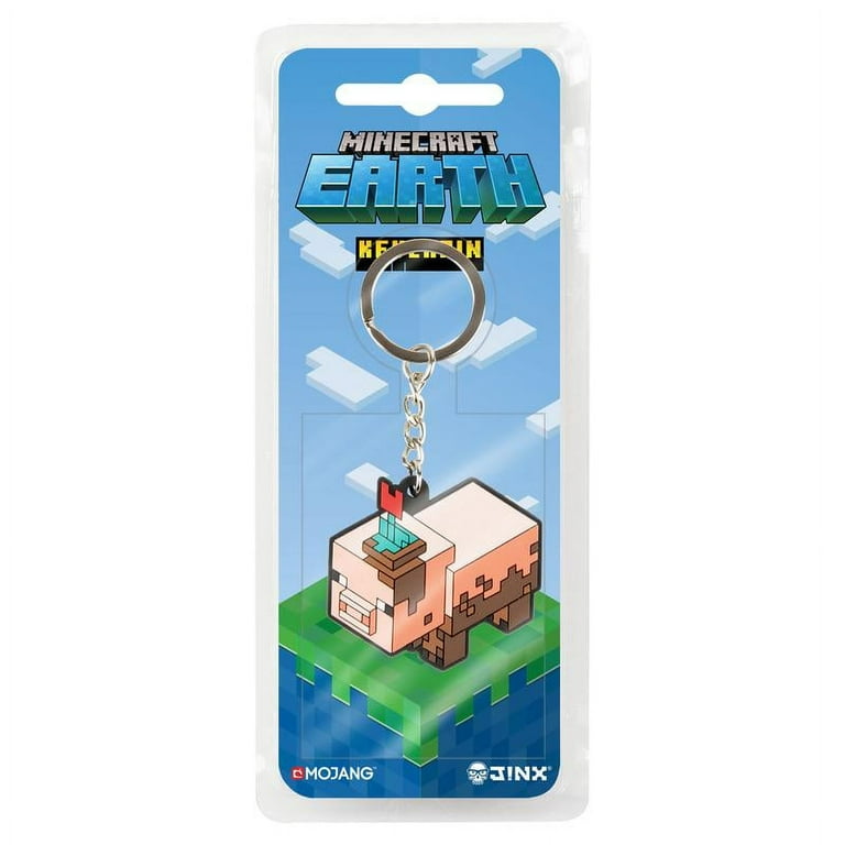 Minecraft Pig Keychain