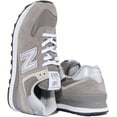 New Balance WL574EVG Women's Low Top Lace Up Suede Mesh Trainers In Grey Size 6 - Walmart.com