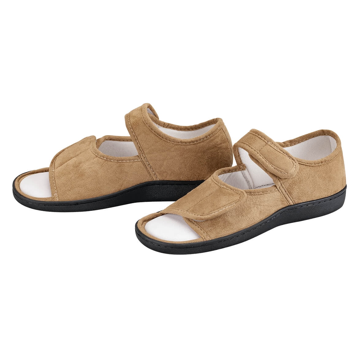 Adjustable Memory Foam Slippers, Hook and Loop Adjustable Closure ...