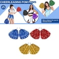 24Pcs Colorful Cheerleader Dancing Pompoms Set Shines Cheerleading Poms ...