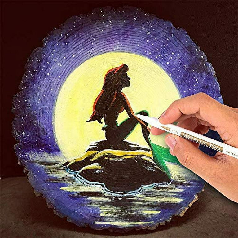 Ariel On Rock Stencil