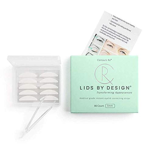 LIDS BY DESIGN (5mm) Eyelid Correcting Strips for Moderate Lift, 80 ...