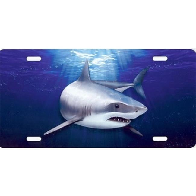 212 Main T9448V 6 x 12 in. Great White Shark License Plate - Walmart.com