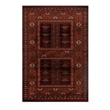 Luxe Weavers Boho Red 8x10 Area Rug, Geometric Living Room Carpet ...