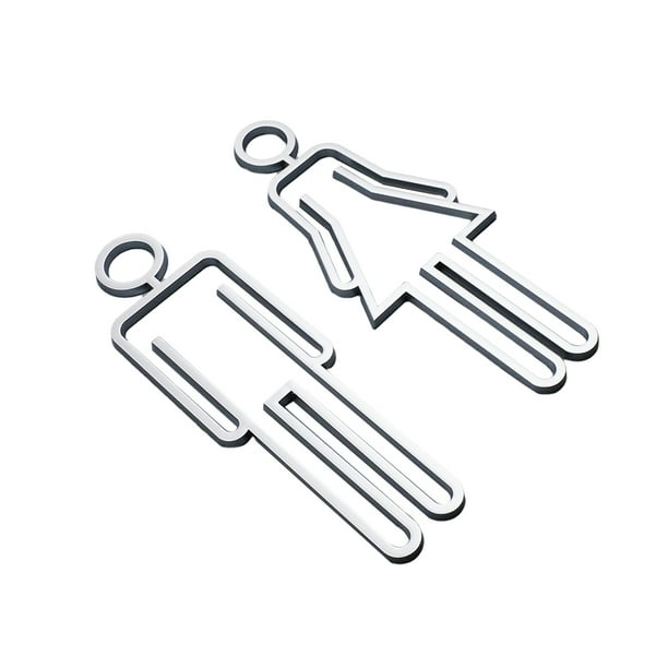 Ruiboury ABS Visible Acrylic Toilet Sign - Safe And Durable Bathroom ...