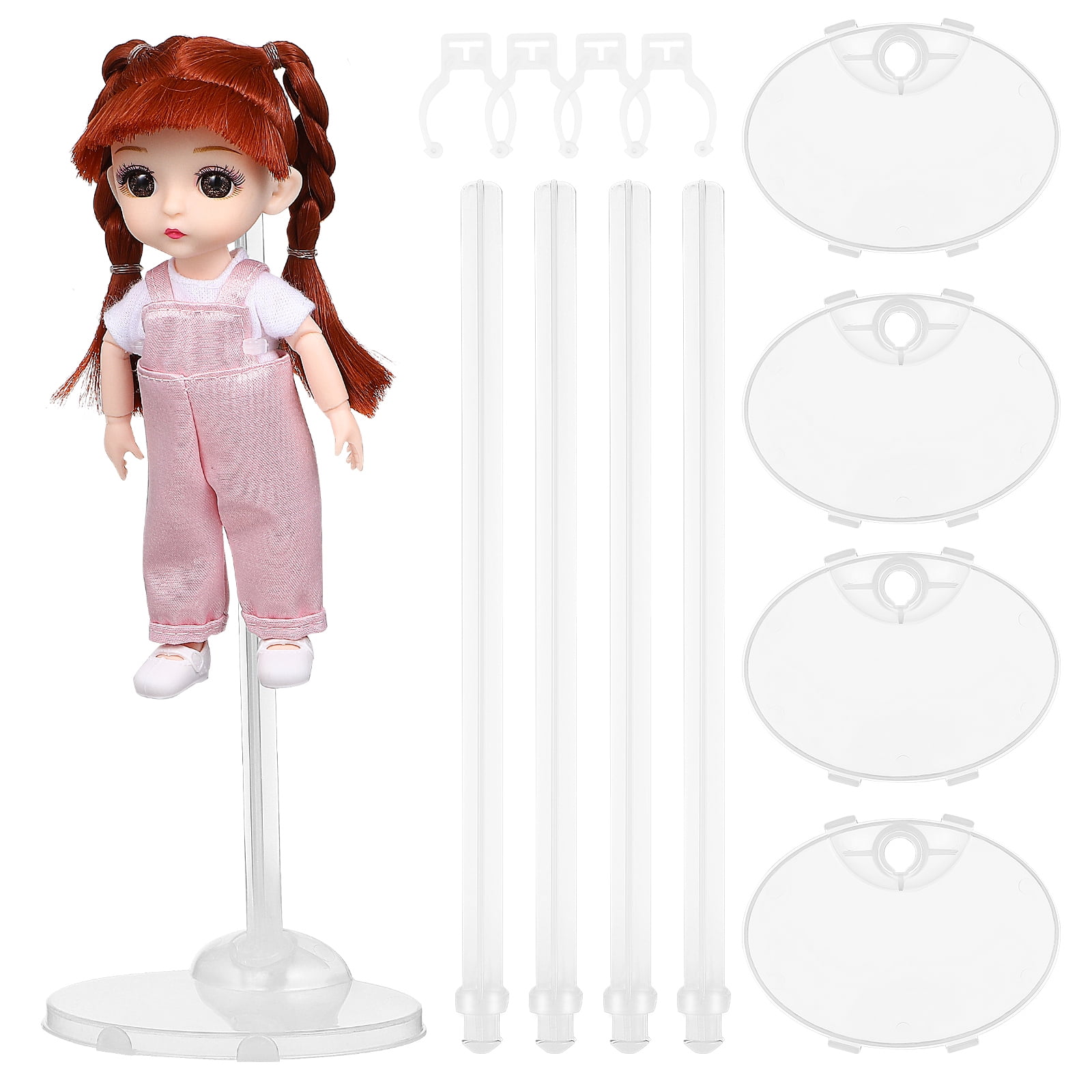 4 Pcs Doll Stands Clear Doll Support Stands Action Figure Holder Stands ...