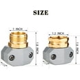 Garden Hose Repair Kit - 2 Sets Aluminum Alloy End Mender, Male and ...