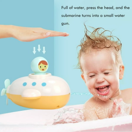 Kid's Bath Toy Water Submarines Bath Toy Water Toy Water Wind-up Spray ...