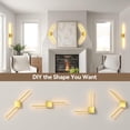 Battery Operated Wall Sconces Set of 2, Rotatable Lights with Remote ...