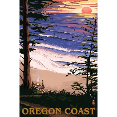 ArtWall Kevin Calkins "August in Oregon" 2-Piece Floater Framed Canvas ...