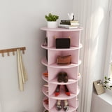 7-Tier Rotating Shoe Rack Tower, Spinning Shoe Display, 360° Rotating ...