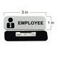 Employee 1 x 3" Name Tag/Badge, Silver, (3 Pack) - Walmart.com
