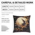18"x18" Cushion Covers The Last Leaf A Fall Autumn Crow Woods Crescent ...