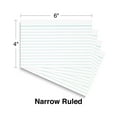 Staples Standard Size 4" x 6" Line Ruled White Index Cards, 500/Pack ...