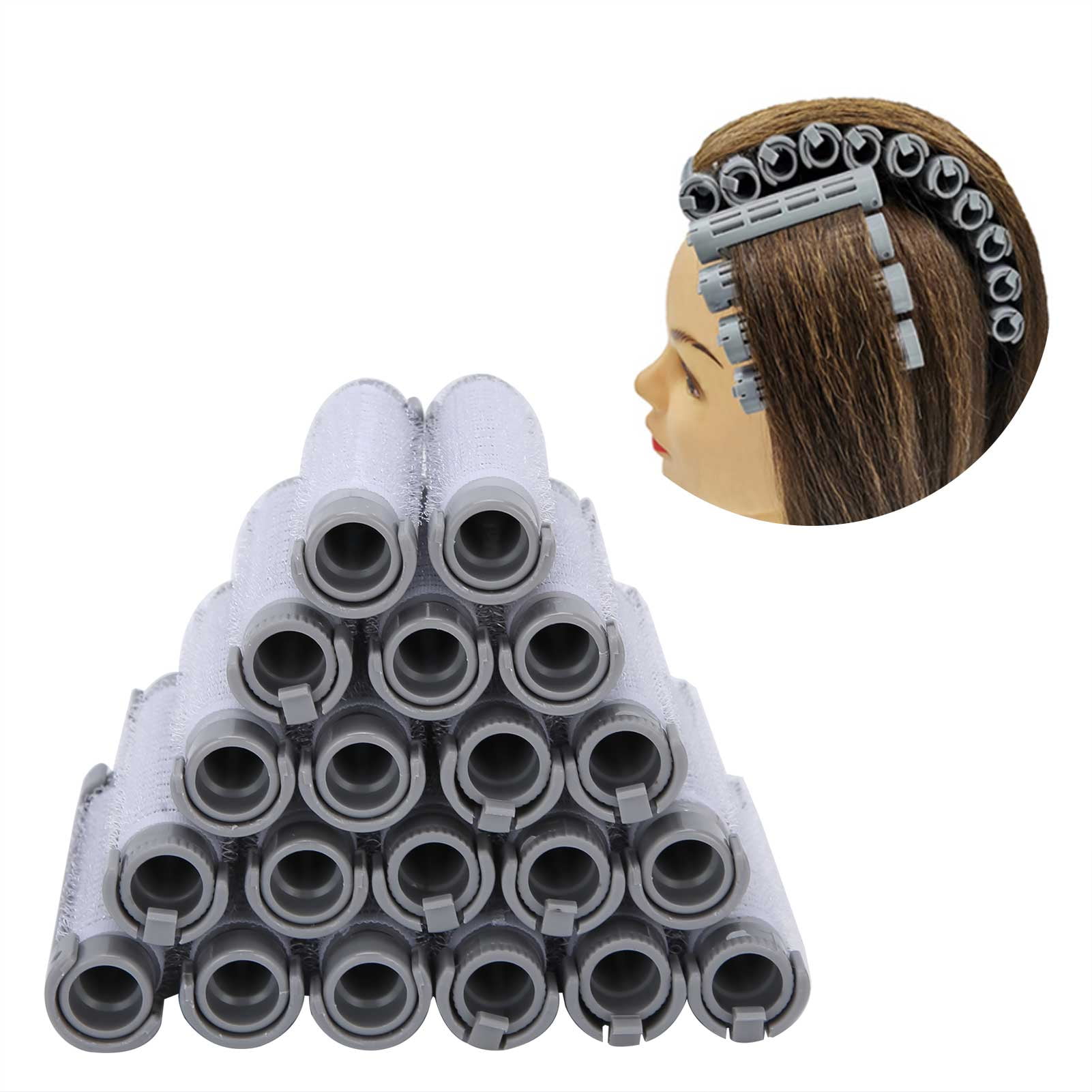 Mgaxyff Perm Rods, 20pcs Hair Perm Rods Fluffy Perming Rod Hair Roller ...
