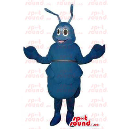 Peculiar Blue Bug Insect SPOTSOUND Mascot With Claws And Antennae ...