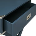 Chelsea Lane X-Base 1-Drawer Nightstand Side Table, Blue - Walmart.com