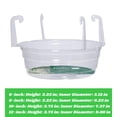 Hanging Basket Water Catcher with Hooks, Clear Plastic Drip Pan for ...