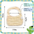 6 Pack Muslin Baby Bibs, 8-Layer Organic Cotton, Adjustable for Unisex ...