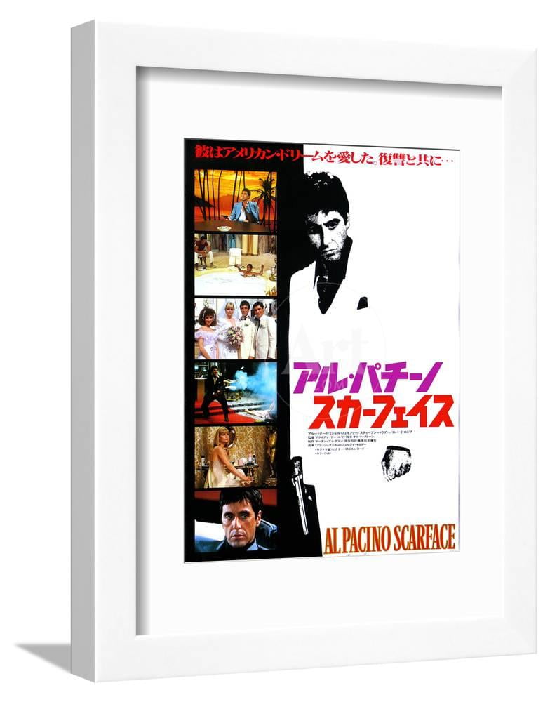 Japanese Movie Poster Al Pacino Scarface Framed Print Wall Art Sold by ...
