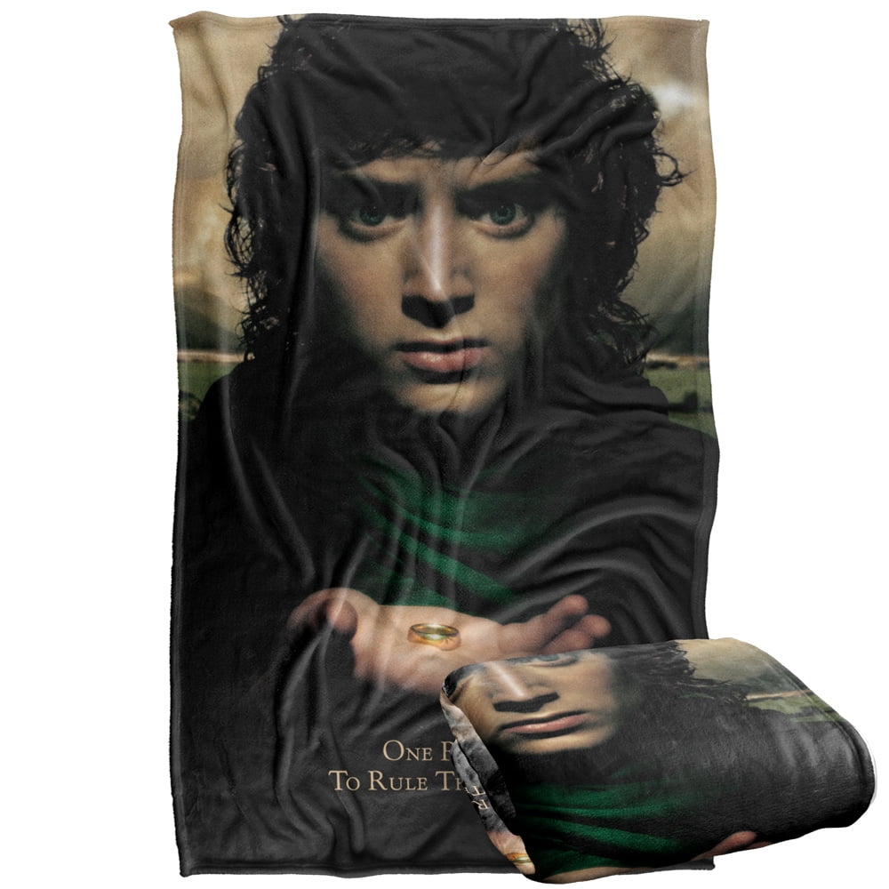 The Lord of The Rings Blanket, 36'x58' Frodo One Ring Poster Silky ...