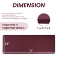 Sprint Demon Extra Thick 1" Yoga Mat - 71"x24" Non-Slip Exercise Mat ...