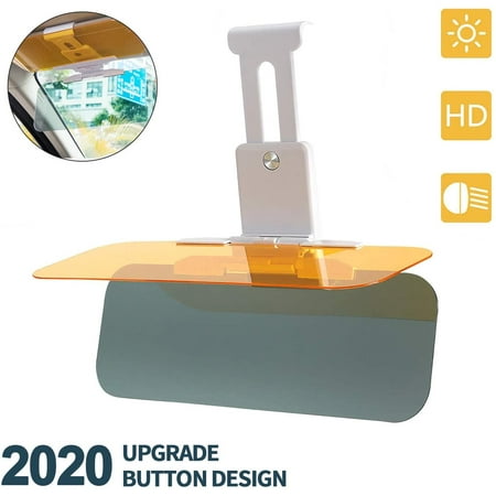 Car Sun Visor, 2 in 1 Universal Anti-Glare Day and Night Sun Visor ...