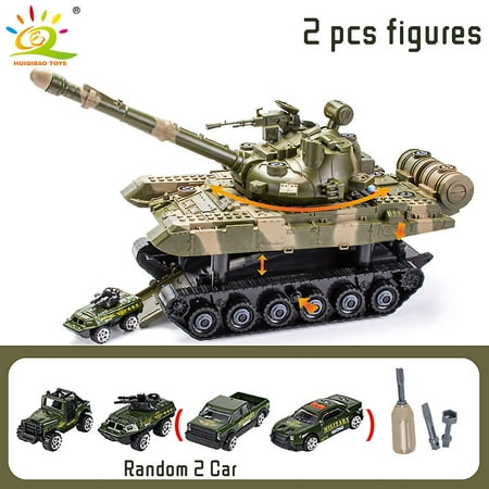 Huiqibao Diy Screwing Military Tank Assembly Nut Blocks Soldier Figures ...