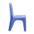 BizChair 4 Pack Blue Plastic Stackable School Chair with Carrying ...