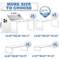 Display Risers, 16 Pcs 4 Set(7”L~8”L~9”L) Acrylic Riser Display Shelf ...