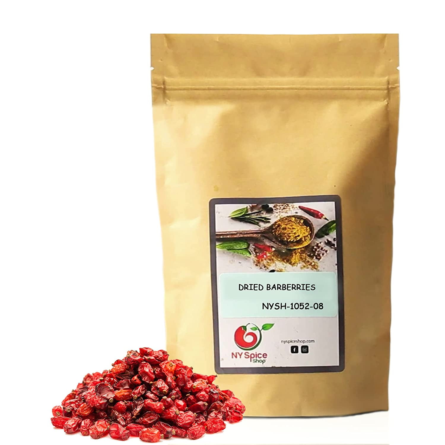 NY SPICE SHOP Dried Barberries - 1 Pound - Whole Barberry Grape ...