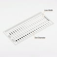 Uxcell High Precision SEC Size Estimation Chart 100mm Covered for ...