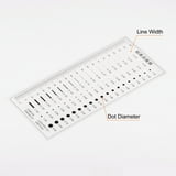 Uxcell High Precision SEC Size Estimation Chart 100mm Covered for ...